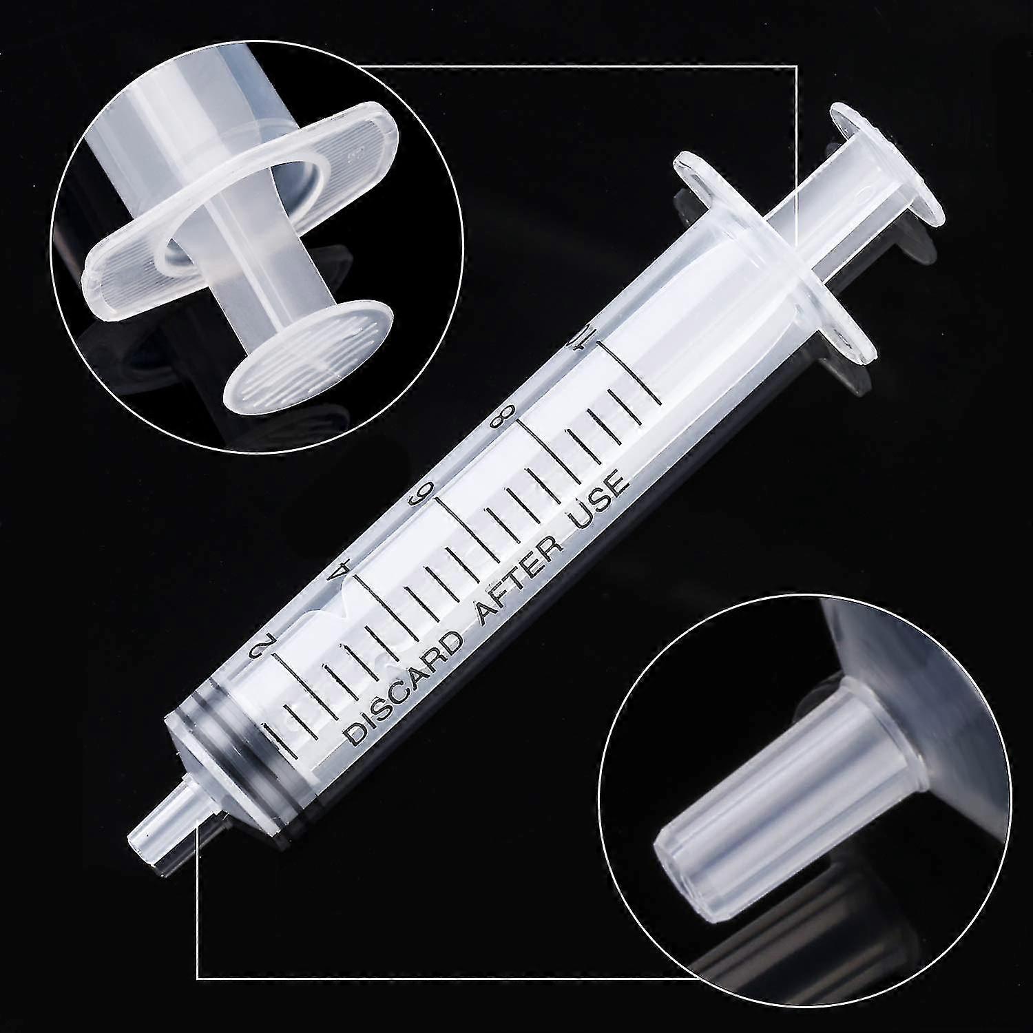 20 Packs 10 Ml Plastic Syringe With Measurement, No Needle Suitable For ...