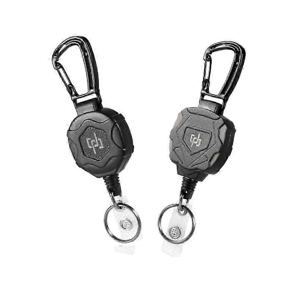 Heavy Duty Retractable Keyring Pull Ring Key Chain Clip Recoil Holder ...