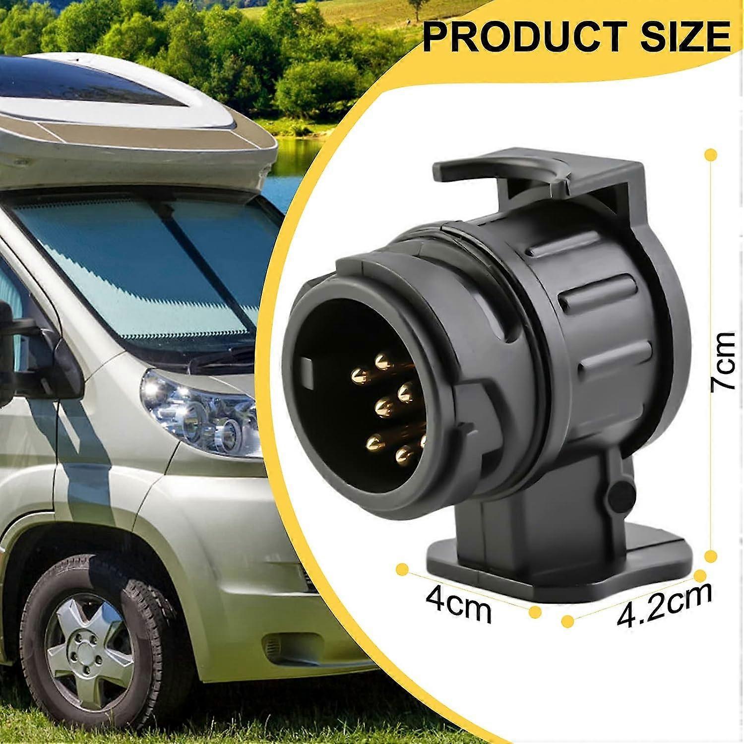 Waterproof towing electrical adapter Caravan tow bar Trailer plug ...