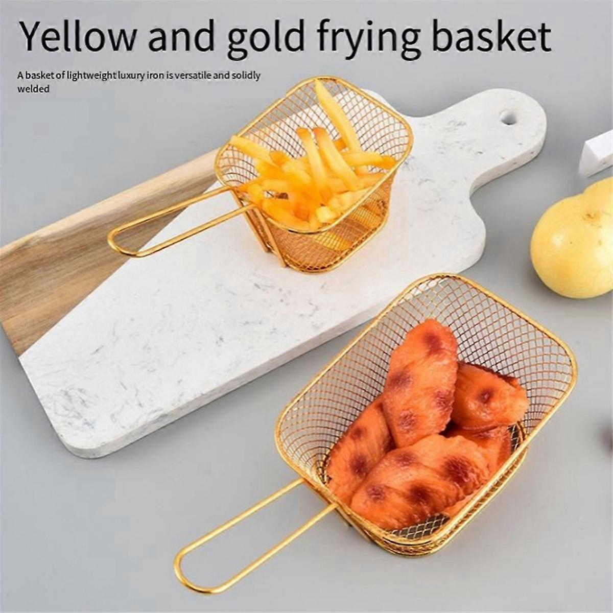 Frying Basket Mini French Fries Frying Basket Square Oil Filter Frying ...