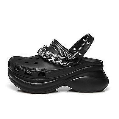 Women Classic Bae Embellished Clogs Black | Fruugo UK