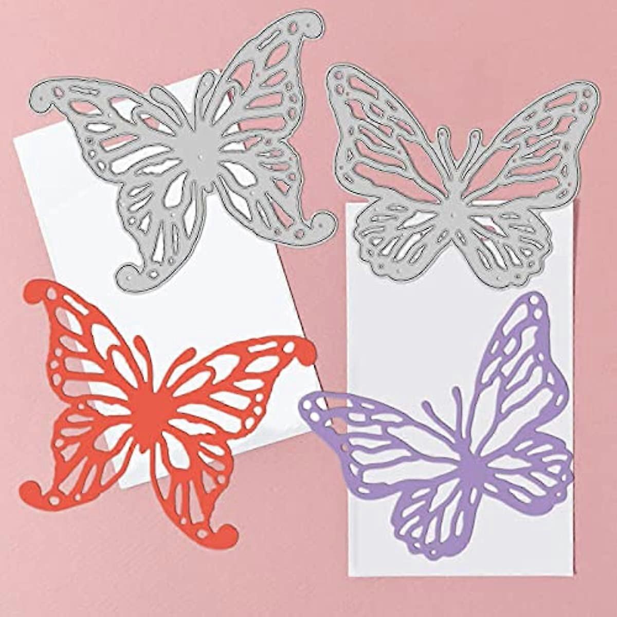 6Pcs Scrawled Butterflies Cutting Dies Metal Scribbly Butterflies Die ...