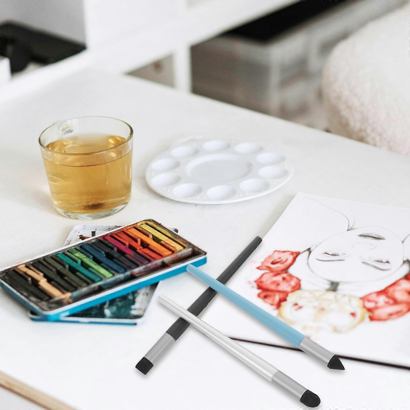 3PCS Blandning Svamp Pennor Olja Pasteller Gnugga Svamp Verktyg ...