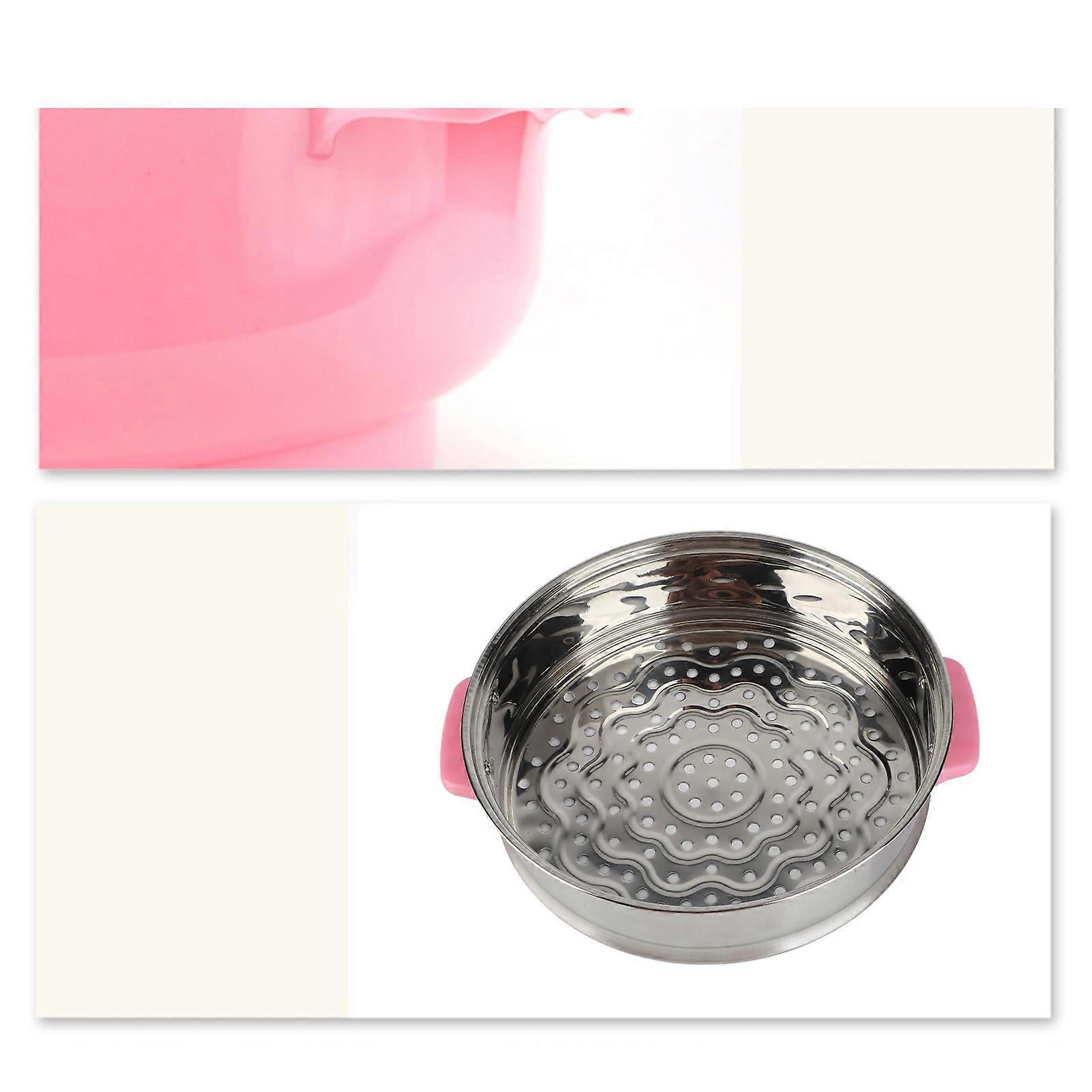 Electric Cooker with Steaming Pot 1000W Stainless Steel Large Capacity ...