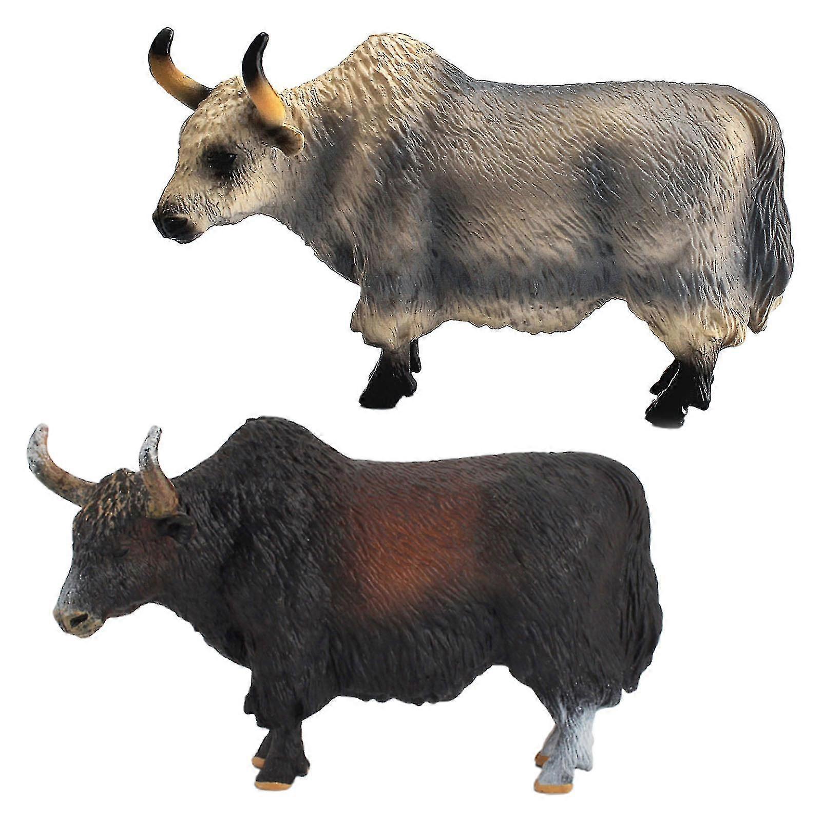 Yak Model Realistic Education Toys Novelty Simulation Bull Action ...