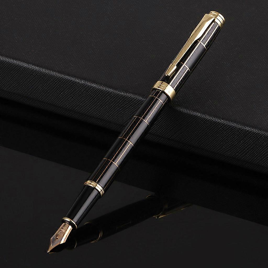 Luxury Men's Grid Fountain Pen 0.5mm Nib Business Writing Signing ...