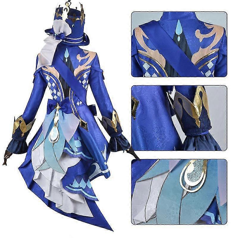 Focalors Cosplay Genshin Impact Costume Daily Clothes Carnival Uniform ...