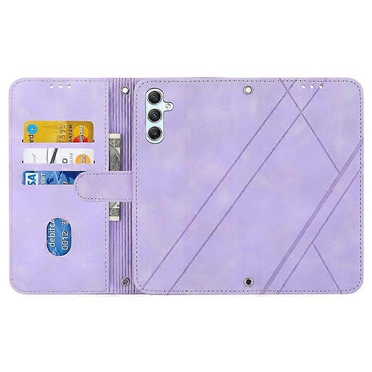 Phone Case For Samsung Galaxy S25+(Plus), Imprinted Line Leather Phone ...