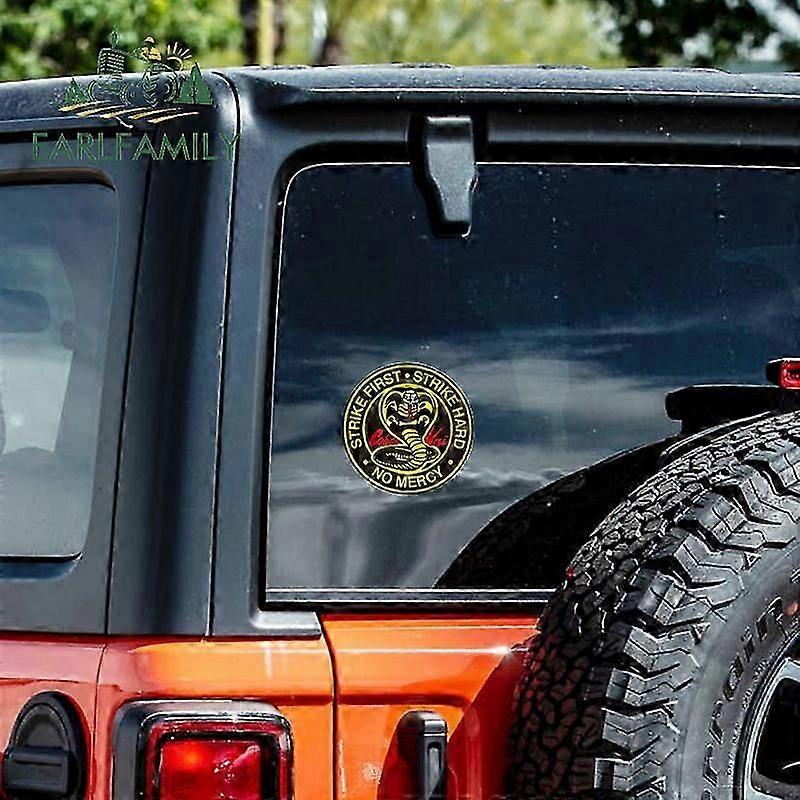 EARLFAMILY 13cm For Cobra Kai Circle Logo Big Cobra 13 Fine Decal ...
