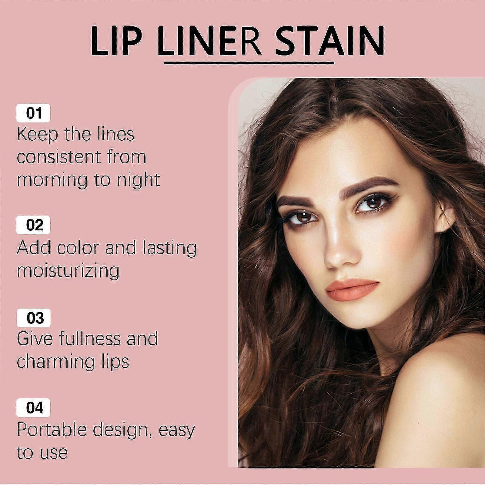 Peel Off Lip Liner Stain, Long Lasting Lip Liner Tattoo Stain Transfer ...