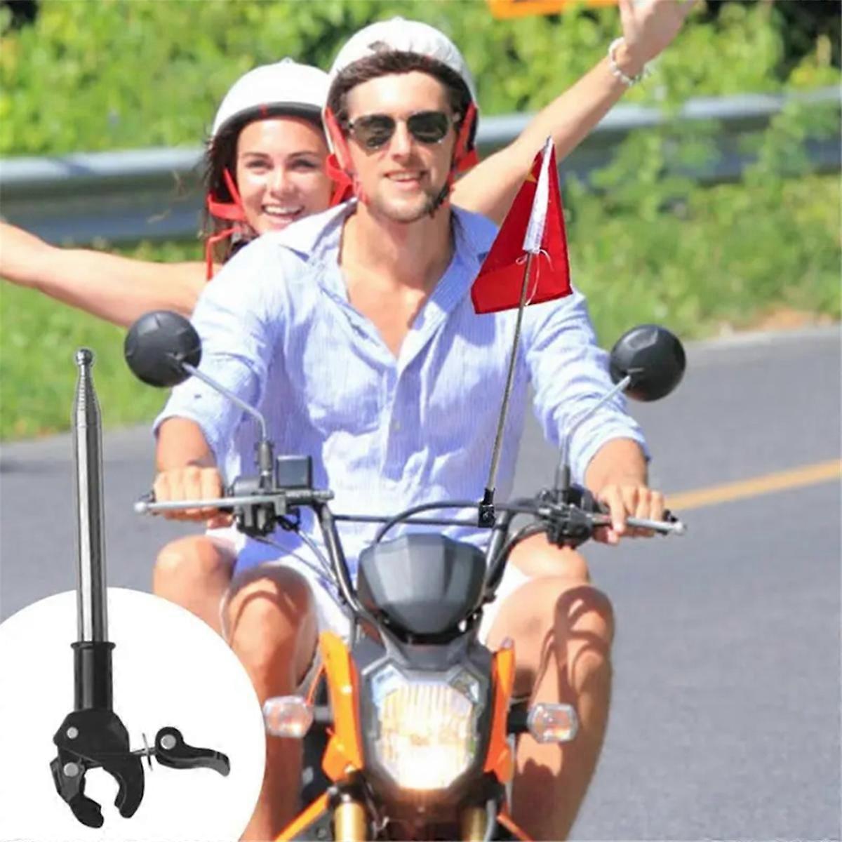 1.2M Telescopic Flag Pole Stainless Steel Pole Flag Waving Flagpole ...