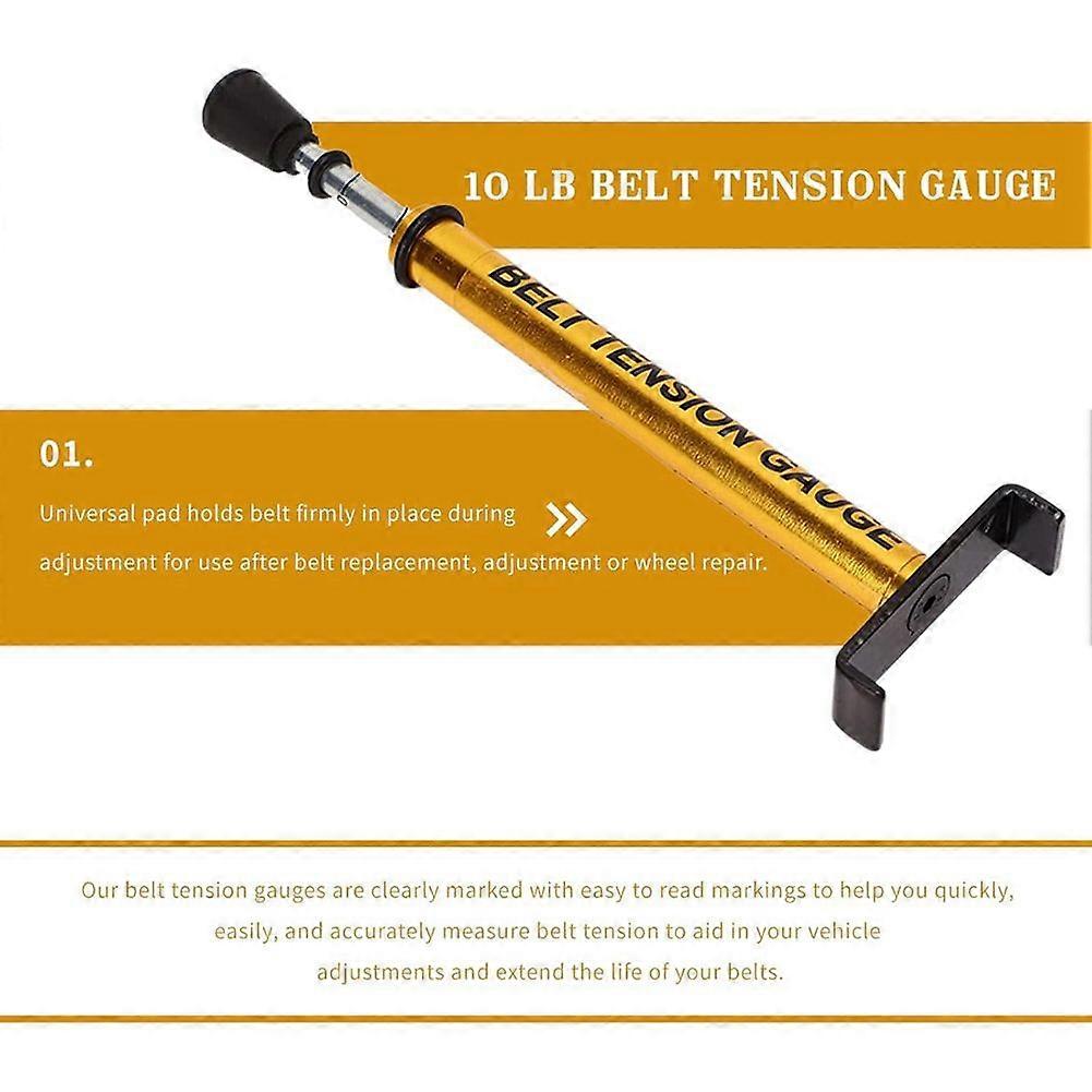 Belt Tension in Gauge, Belt Gauge Tool, Adjustable 10 Pounds, with L ...