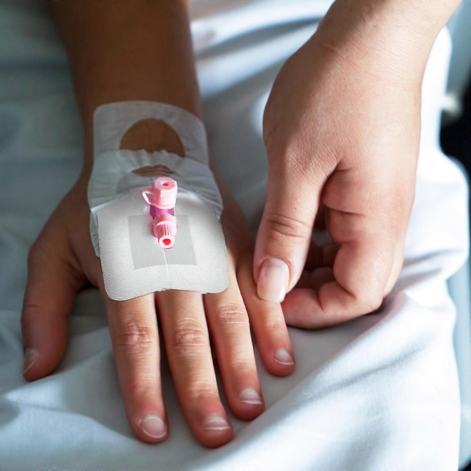 25Pcs Split Drain Adhesive Bandages Wound Cover Catheter Feeding Tube ...