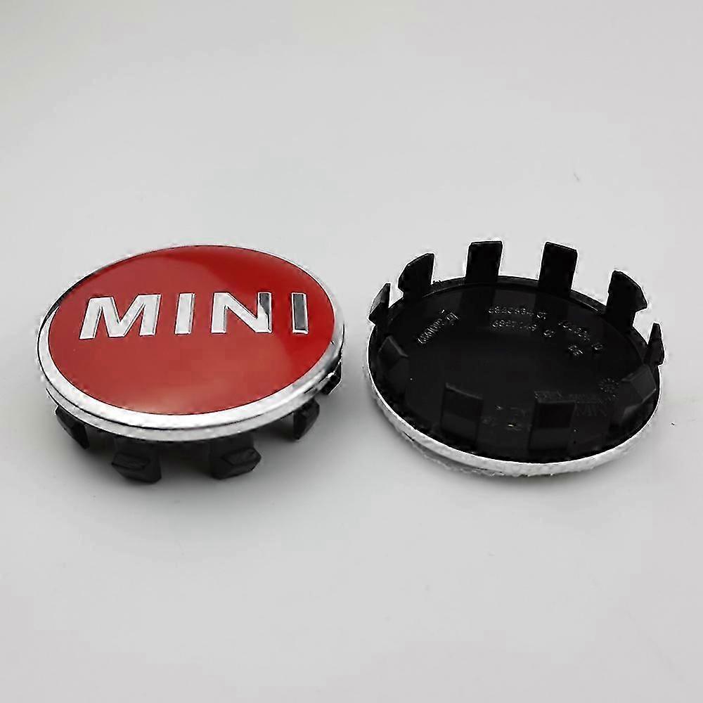 4pcs 56mm Black Red Auto Wheel Center Cap Logo Hub Covers Badge Emblem ...