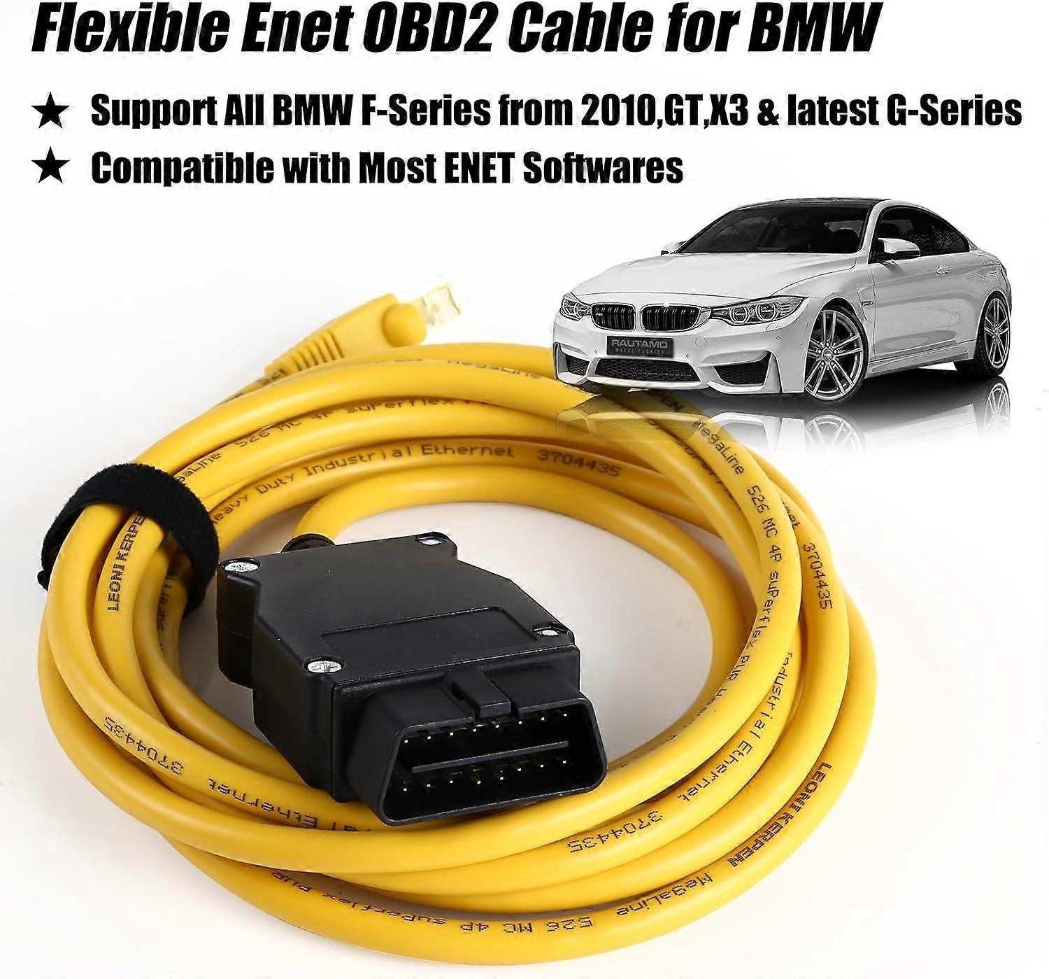 OBD2 Cable for BMW F Series Coding - 9.84ft RJ45 Cable for ESYS ICOM ...