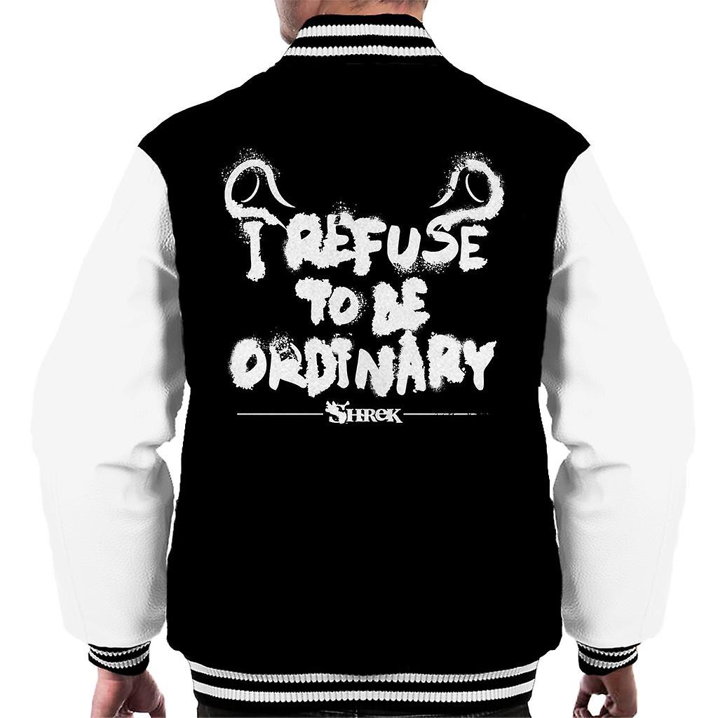Shrek I Refuse To Be Ordinary Men's Varsity Jacket | Fruugo UK