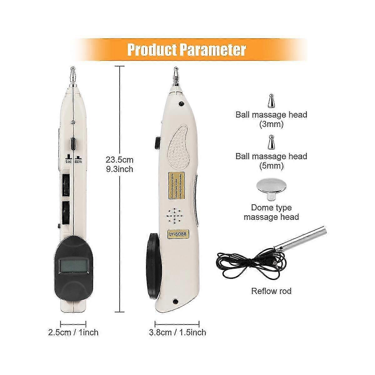 Electronic Acupuncture Pen Ten Point Detector Acupuncture Massage Pain ...