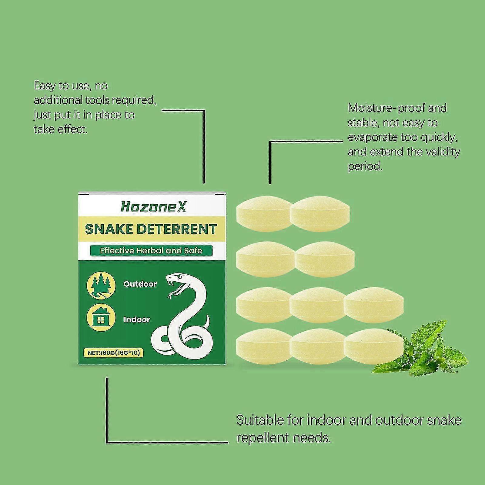 1-3X Snake Repellent for Powerful, 10 Pack Snakes Away Repellent ...