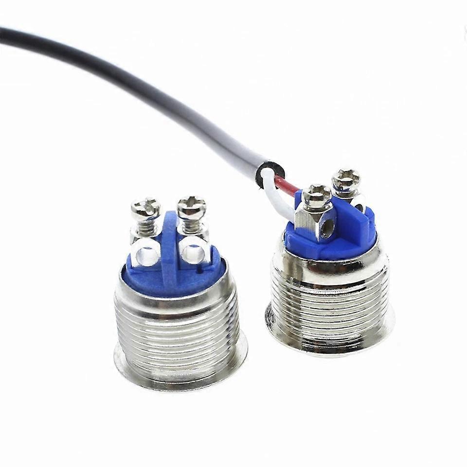 16mm Convex Head Metal Push Button Momentary ON/OFF Horn Switch Start ...