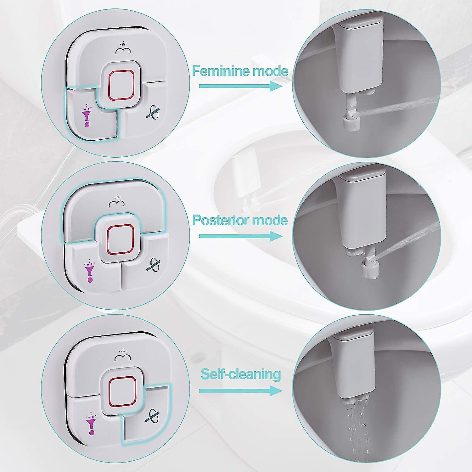 Bidet Attachment - Samodra Non-electric Cold Water Bidet Toilet Seat ...