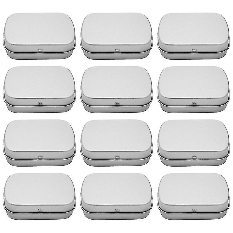 Metal Containers-12 Pack Metal Tin Box Mini Portable Box Containers For ...