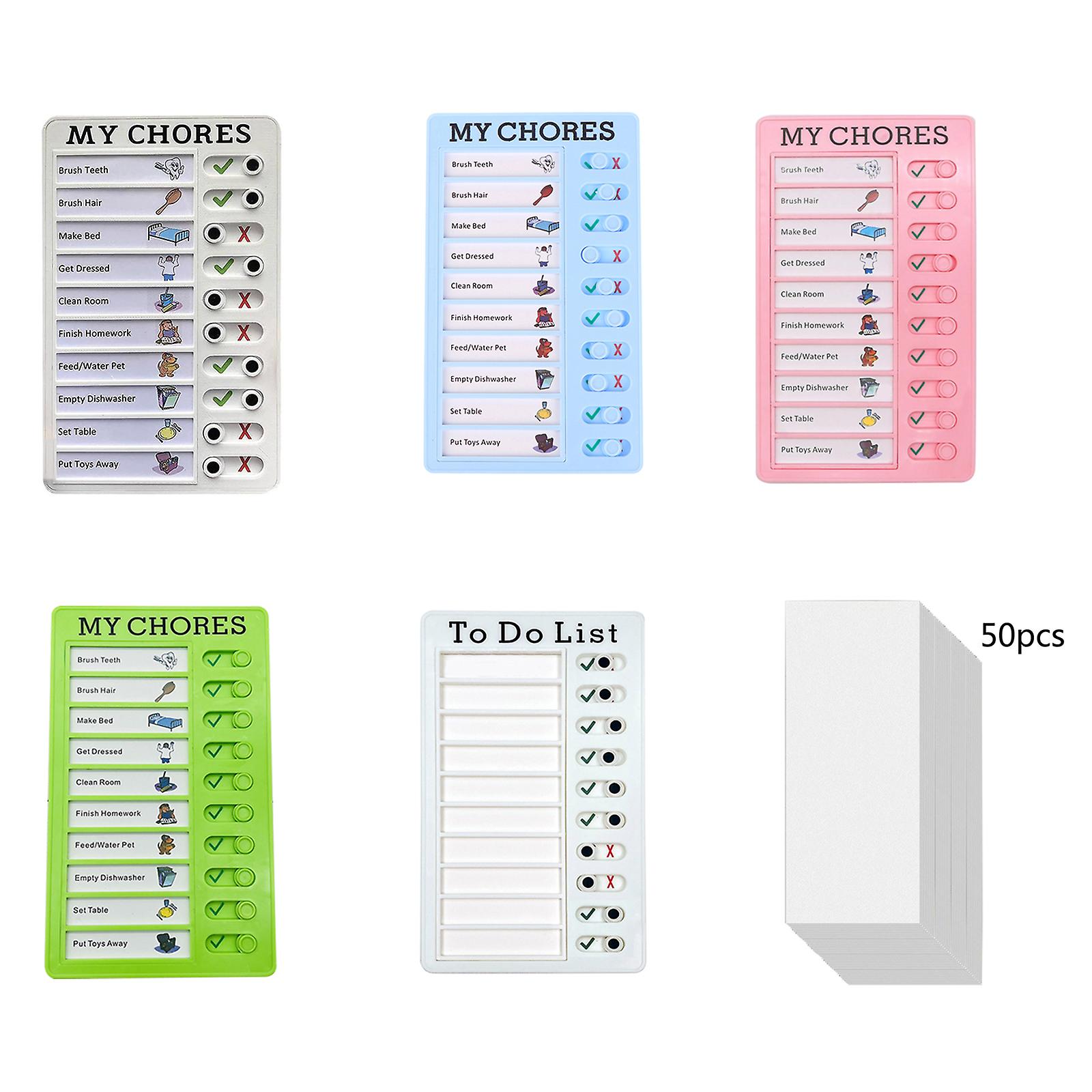 Daily Task Planning Board Portable Memo Checklist Chore Chart Reusable Stationery | Fruugo AU