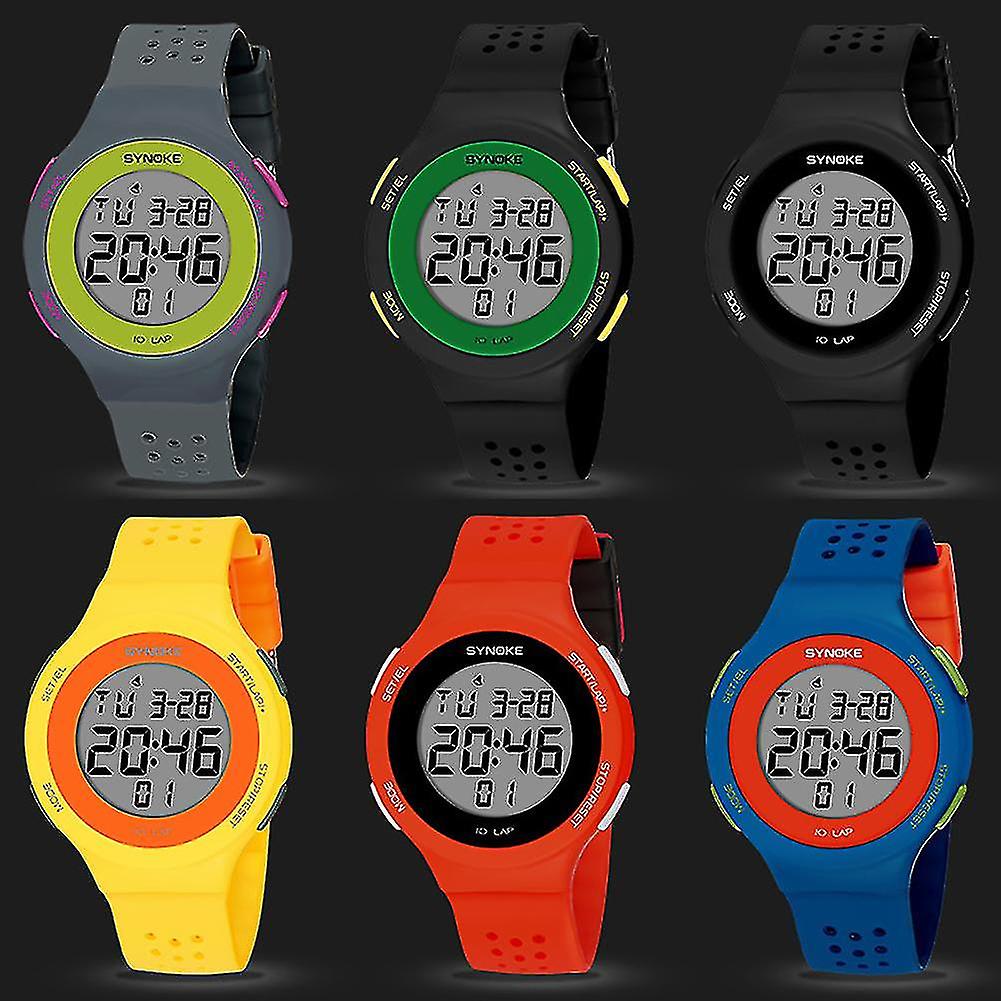Thin Led Swimming Waterproof Electronic Watch Porous Breathable Fashion ...