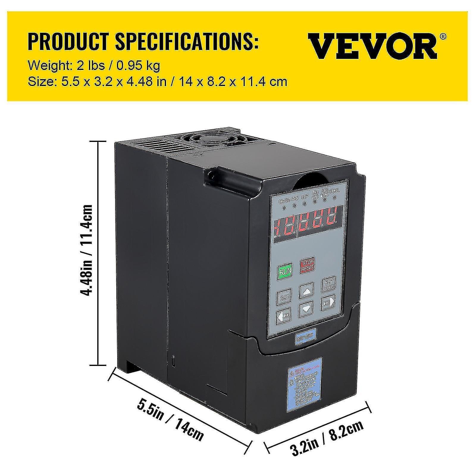 2.2Kw 3hp single to 3 phase variable frequency drive inverter vfd vsd 220v | Fruugo FR