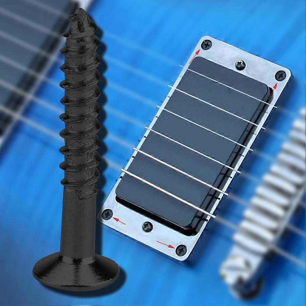 40 Pcs Guitar Humbucker Pickup Screws Set Kit Ring Surround Mounting ...