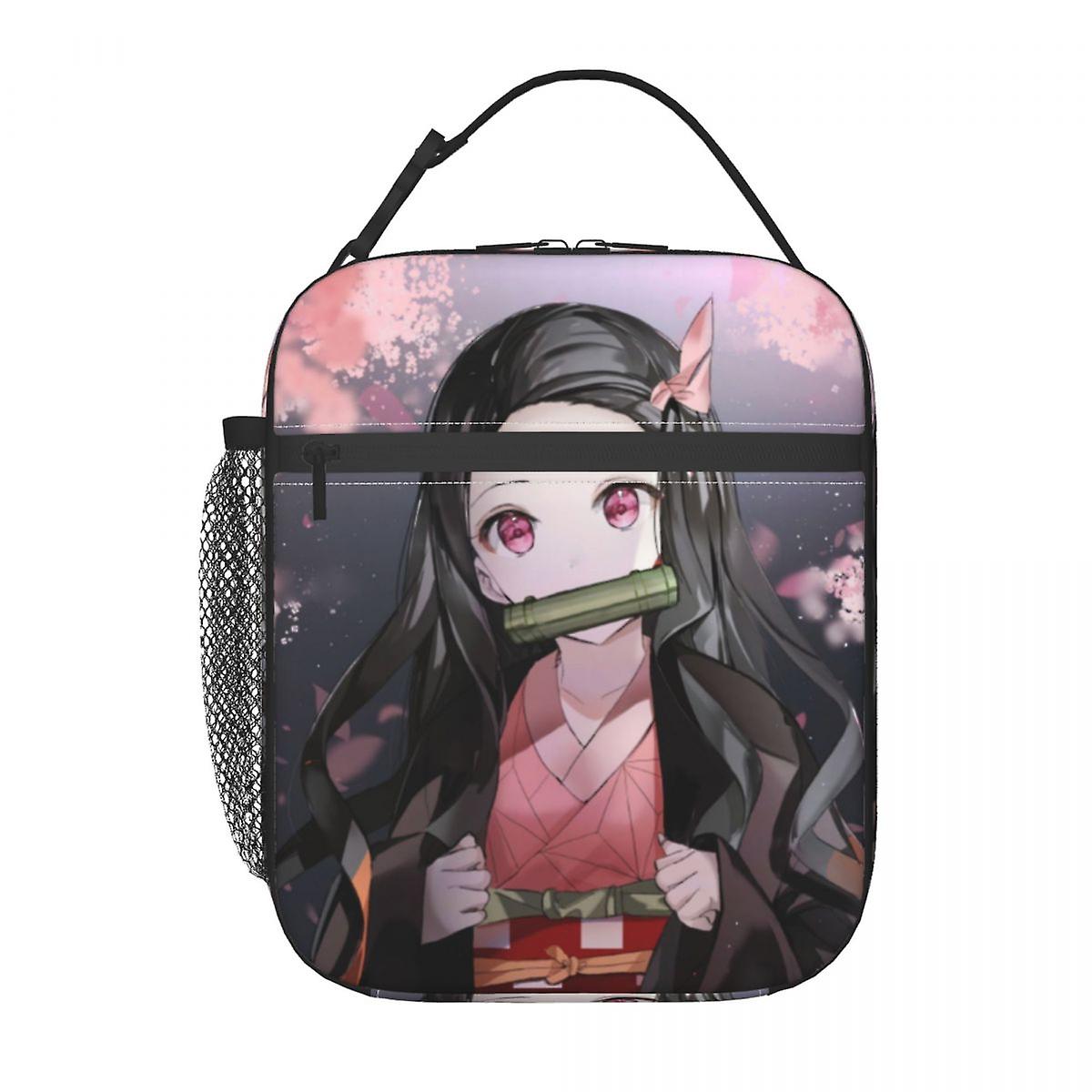 Nezuko Kimetsu No Yaiba Portable Lunch Box Women Demon Slayer Anime ...