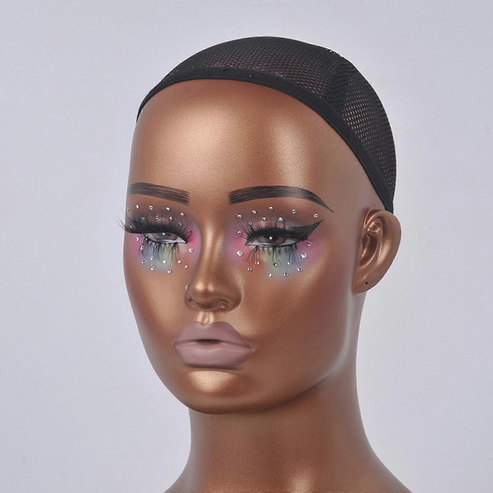 Makeup Mannequin Head with Shoulder PVC Bust for Wig Making Hair ...