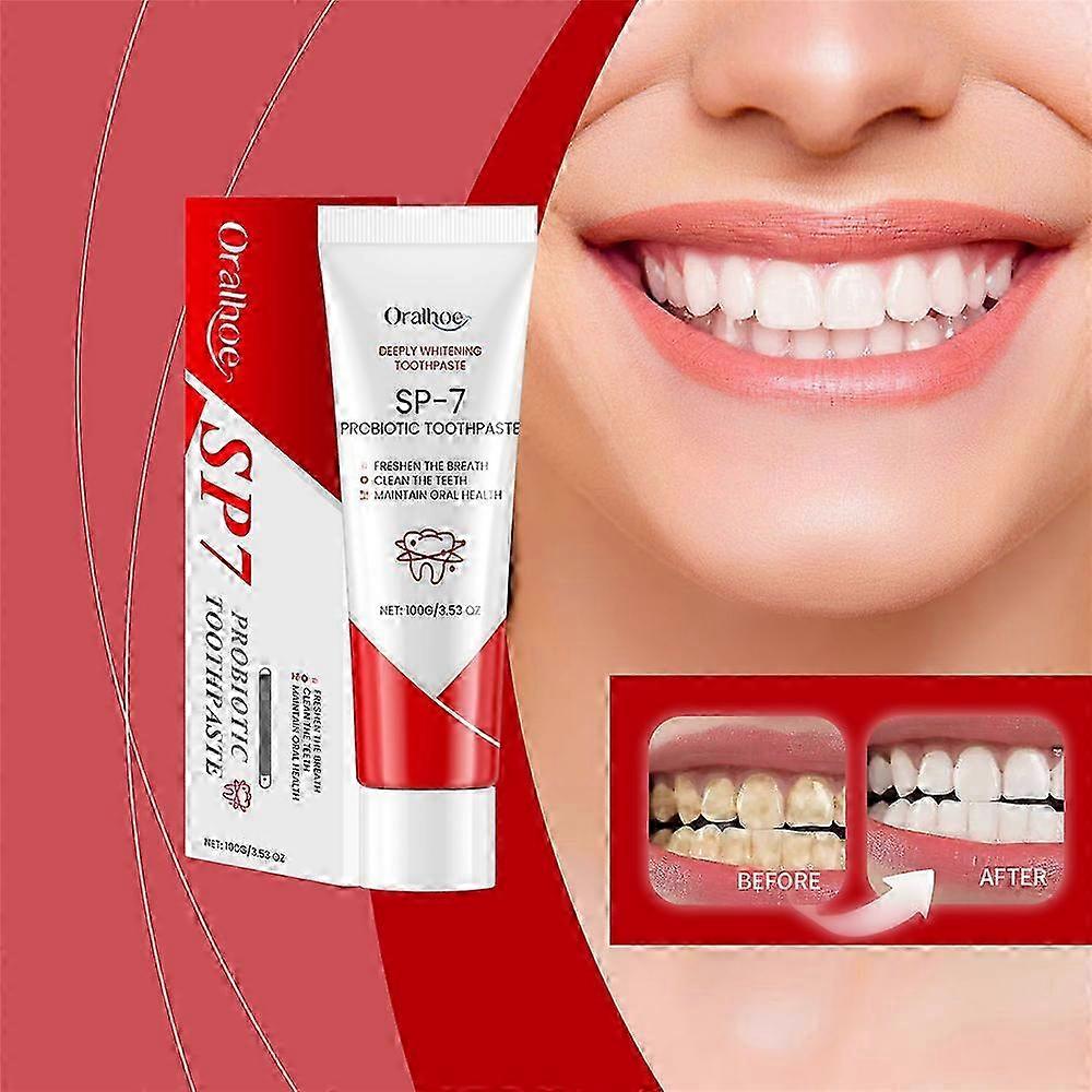 SP-7 Ultra Whitening Probiotic Brightening Toothpaste, ORALHOE Deep ...