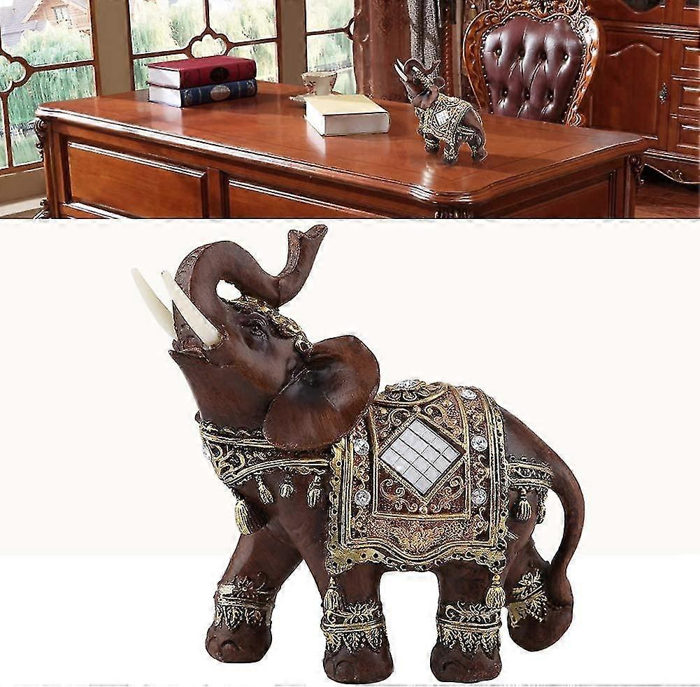 Wealth Lucky Elephant Statue, Feng Shui Figurine, Collectible Sculpture ...