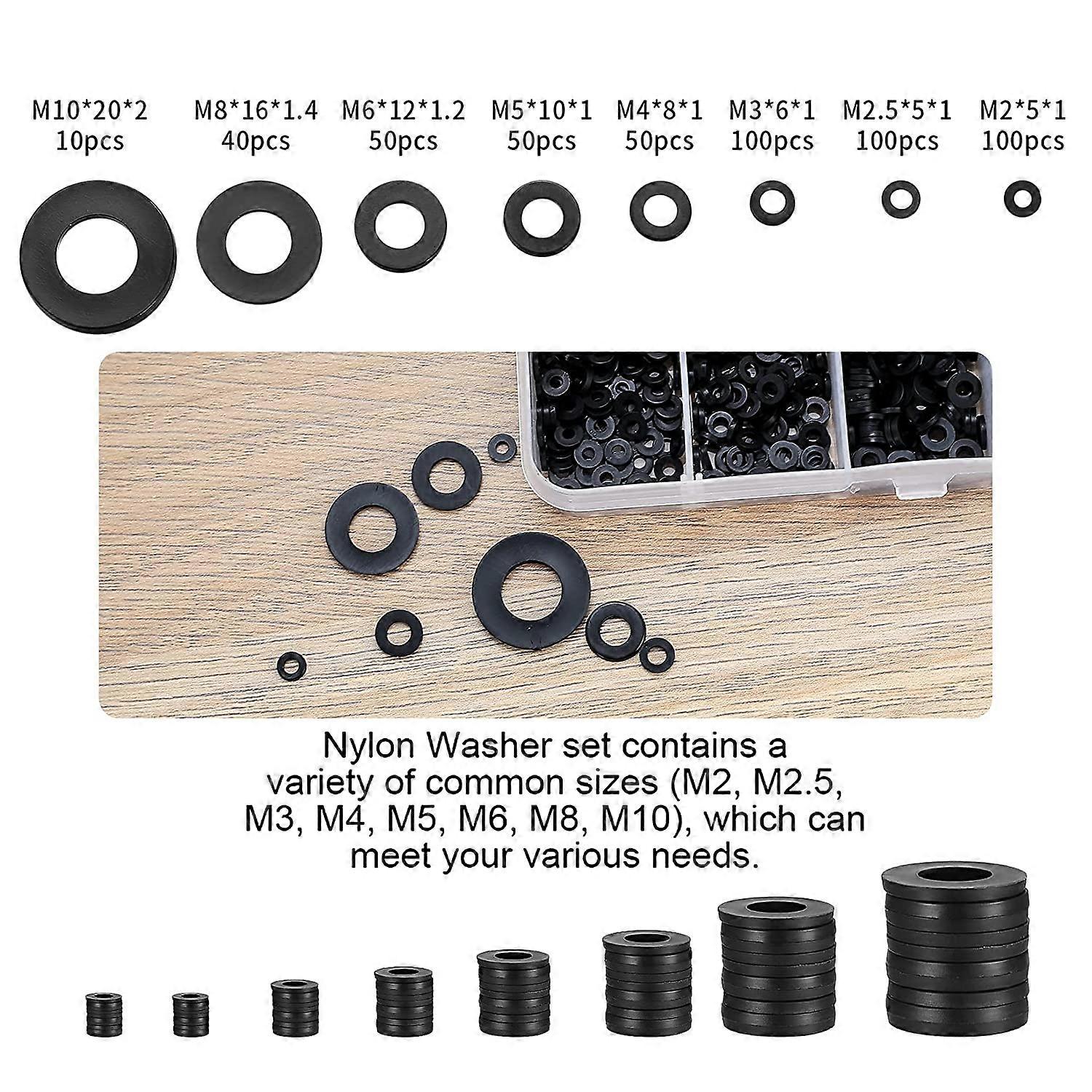 500PCS Flat Rings Round Insulation Spacer Joint Plumbing Joint ...