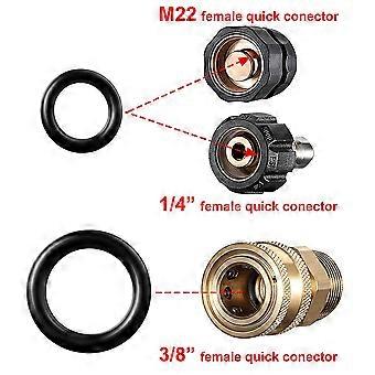 Power Pressure Washer Rubber O-rings For 1/4inch, 3/8inch, M22 Quick ...