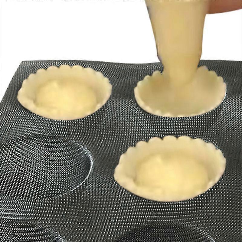 Silicone Bun Bread Form Round Shape Bread Tray Perforated Bakery Molds ...