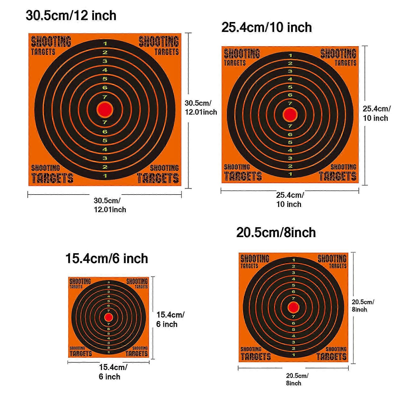 12-inch Splash Training Target Paper Precise Fluorescent Shooting Gun ...