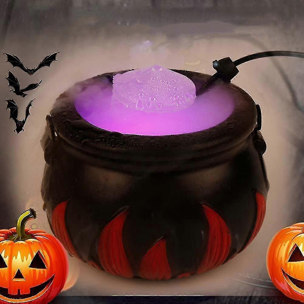Halloween Cauldron Fog Machine LINISME Fogger Mist Maker Sprayer ...