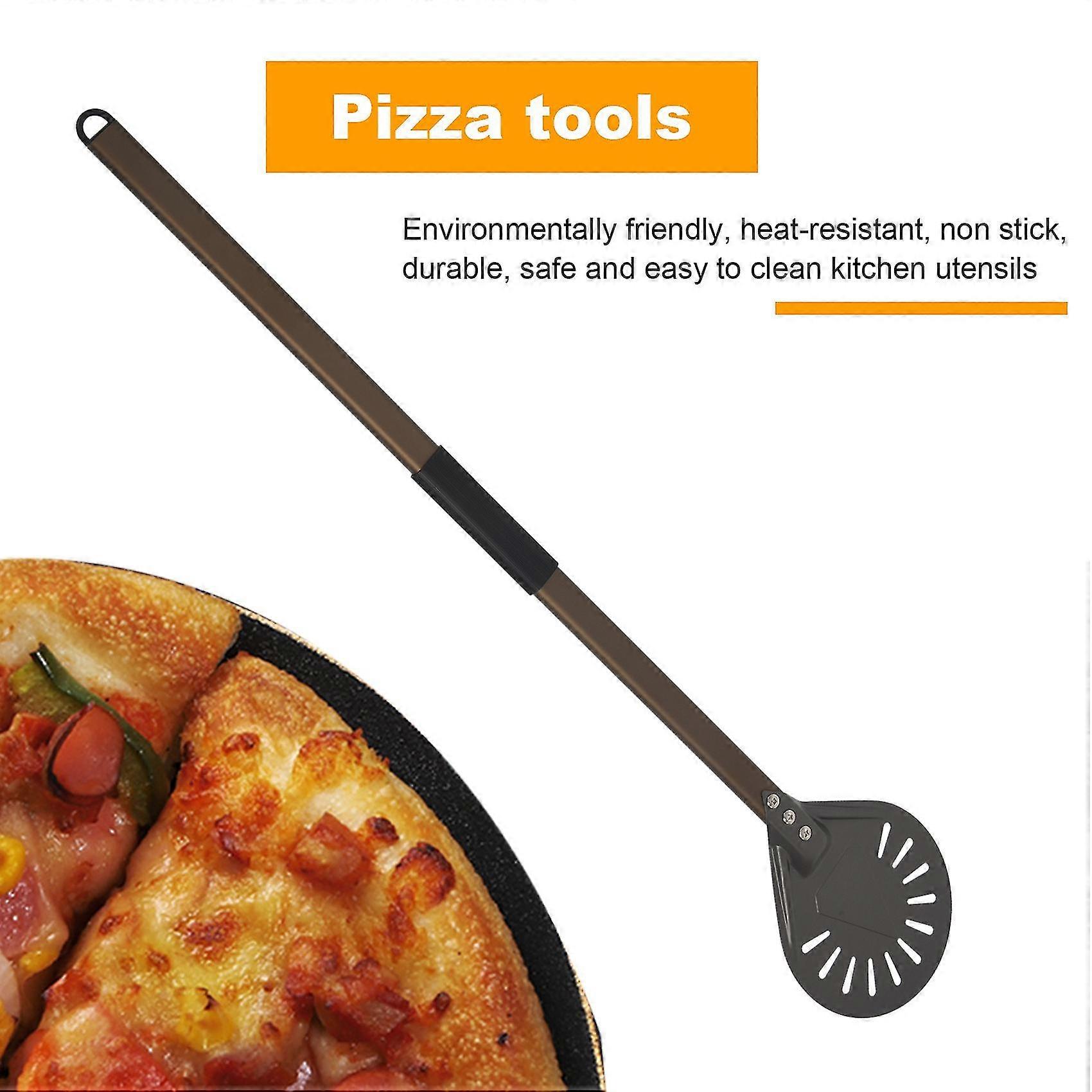 Metal Pizza Turning Oversize Professional Long Round Pizza Tool ...