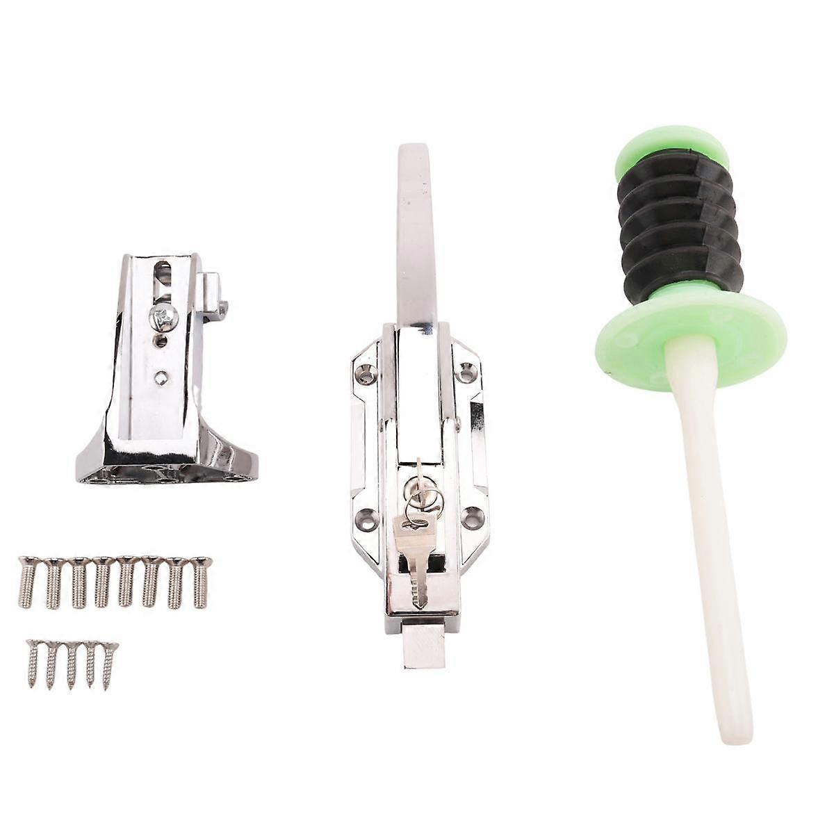 Cooler Door Latch Kit, Safety Freezer Door Latch Handle Set, with ...