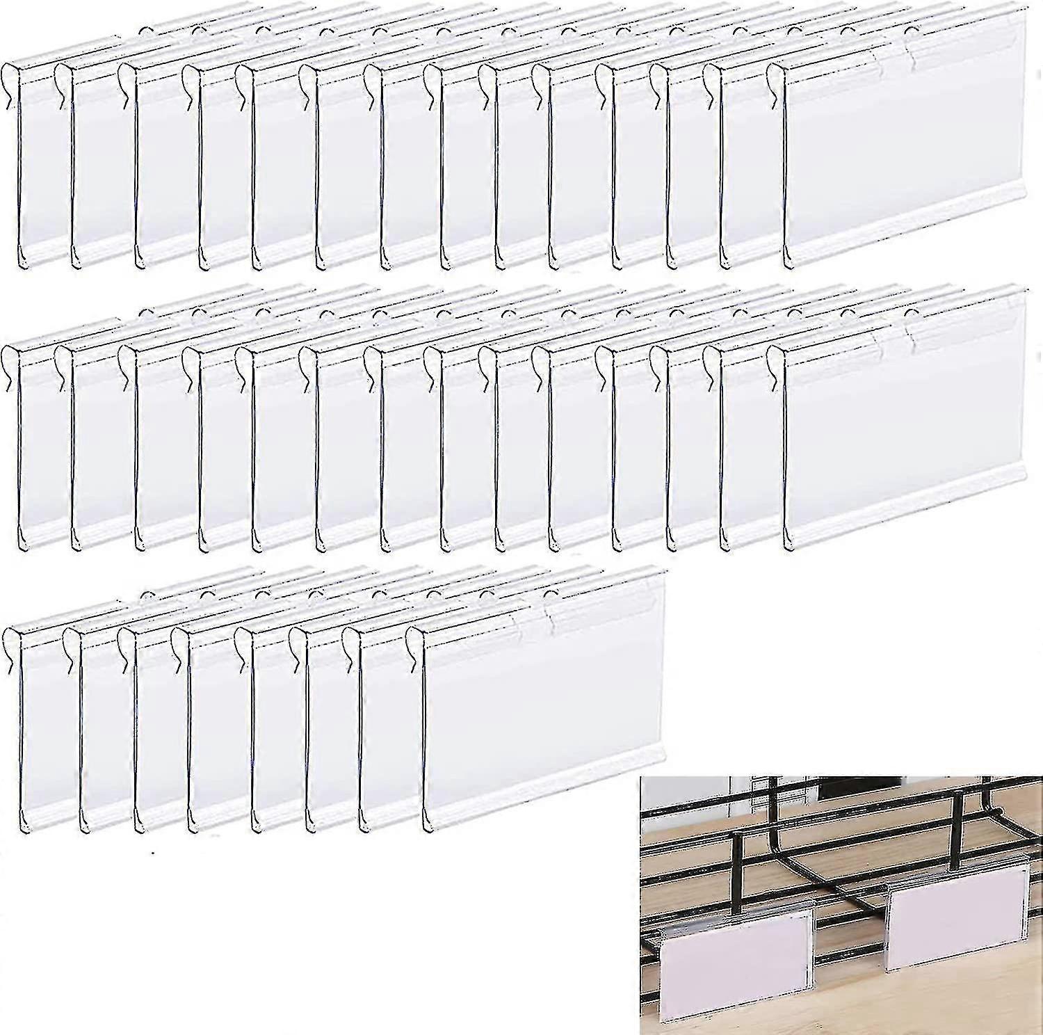 Pack Of 36 Transparent, Premium Pvc Label Holders, Plastic Price Tags ...