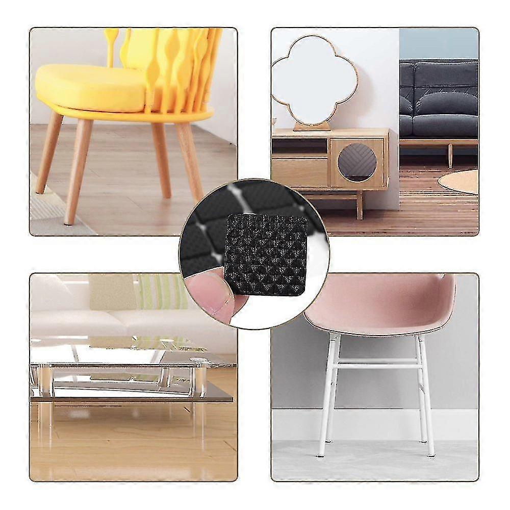 Non-slip Self-adhesive Rubber Feet Pads Black Funiture Chair Pads ...