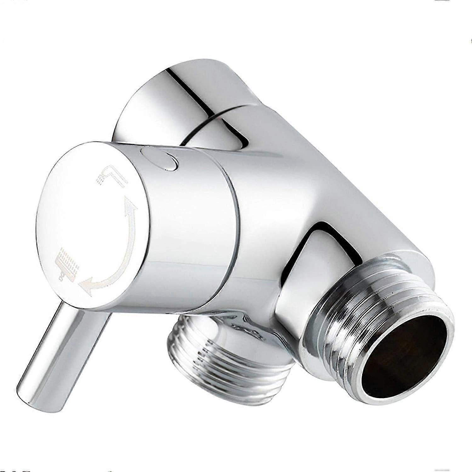 Shower Arm Diverter Valve, Bathroom Brass G1/2 3 Way Shower System ...