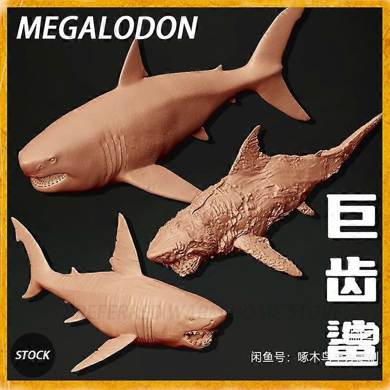 1/35 10cm Carcharocles megalodon model Megalodon shark zombie Sharks ...