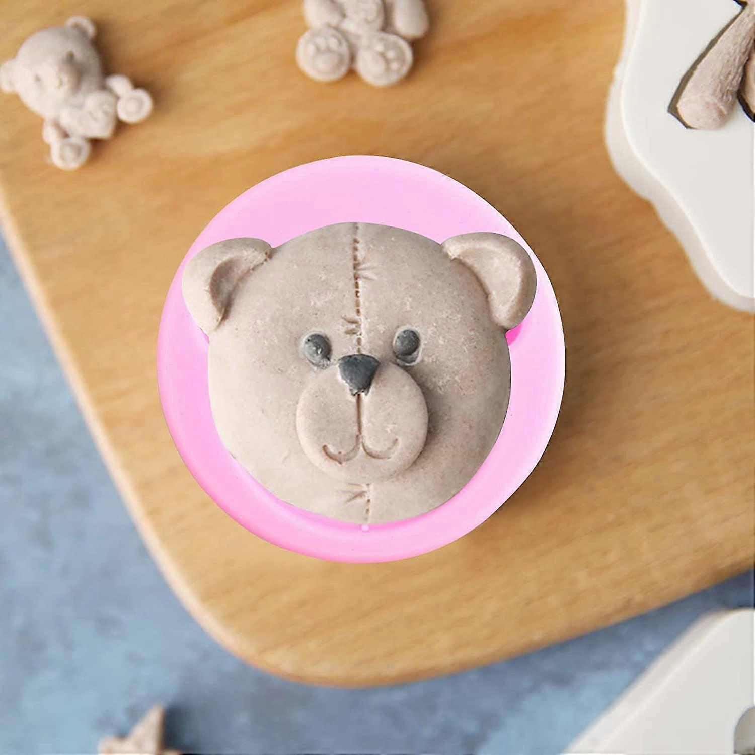 Bear Silicone Mold Bear Shape Fondant Cake Mould for Baking Candy ...