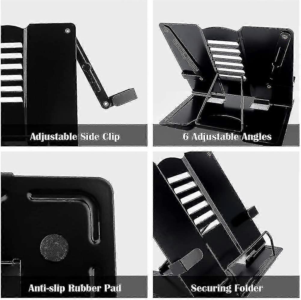 Metal Reading Stand, Metal Book Stand, Bookend Black, Reading Stand ...