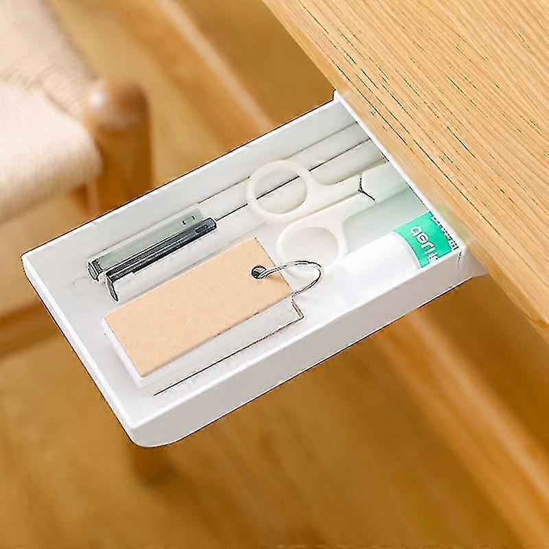 Creative Pencil Case Self-adhesive Drawer Pen Box Student Storage Table ...