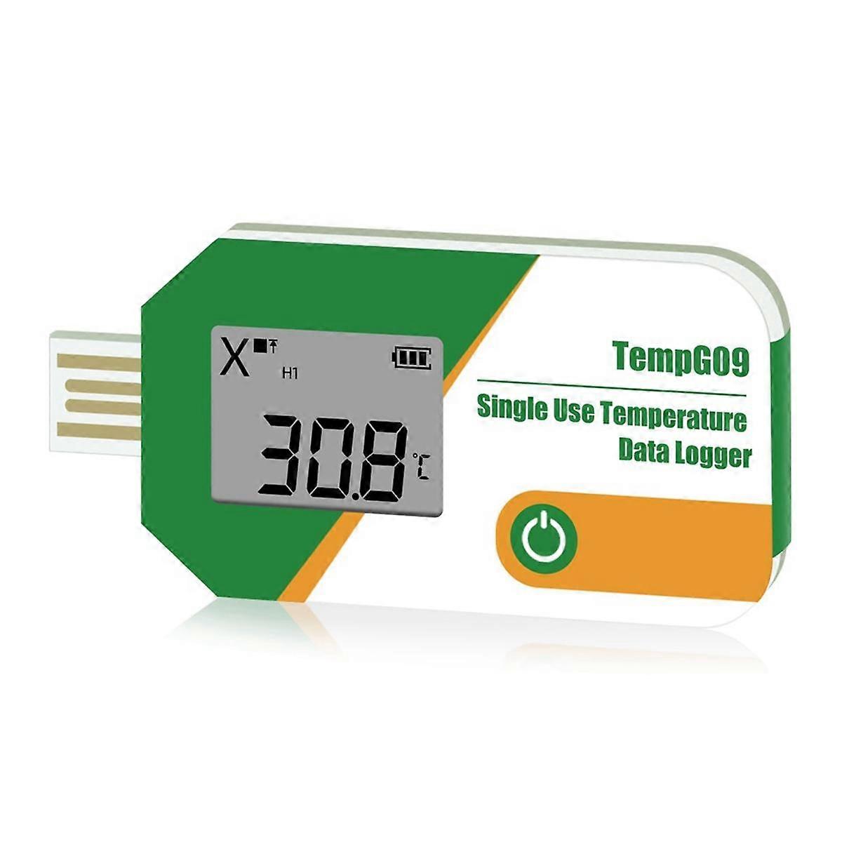 Digital Display USB Temperature Data Logger 32000 Point Capacity Disposable Temperature Recorder ...