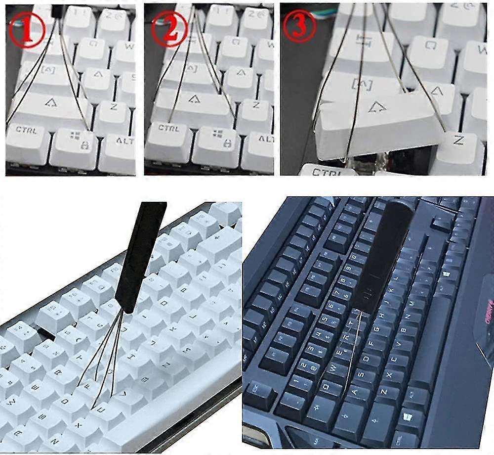 Keycap Puller Kit Stainless Steel Keycap Removal Tool Plastic ...