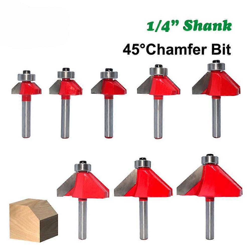 100% New Upgraded Woodworking Edge Forming Router Bit with 45 Degree ...